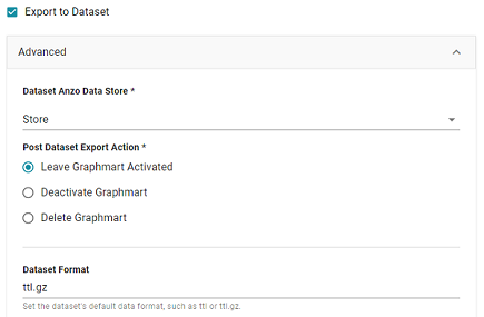 Direct Load Advanced Settings Reference