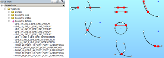 Correction tools: Management of geometric defects