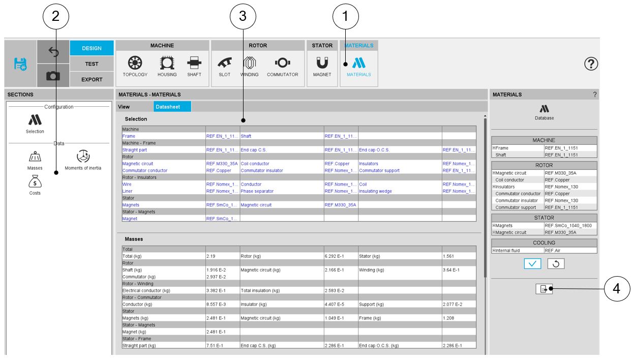 Material datasheet