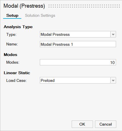 Modal and Modal Prestress Load Cases