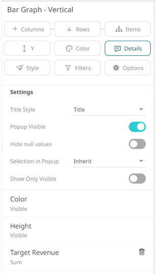 Details Variable Configuration