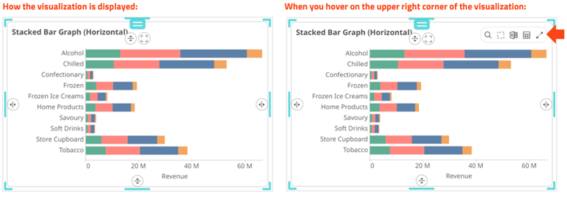 Visualization Header Controls