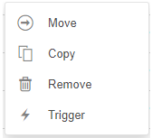 Webhooks Toolbar and Context Menu