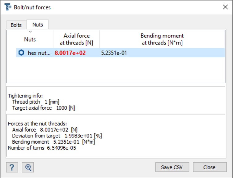 Visualize the Bolt Load